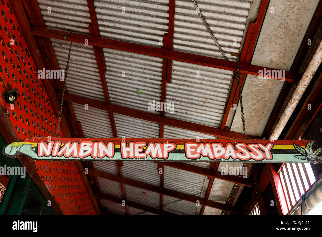 The Nimbin Hemp Embassy in Nimbin Stock Photo - Alamy