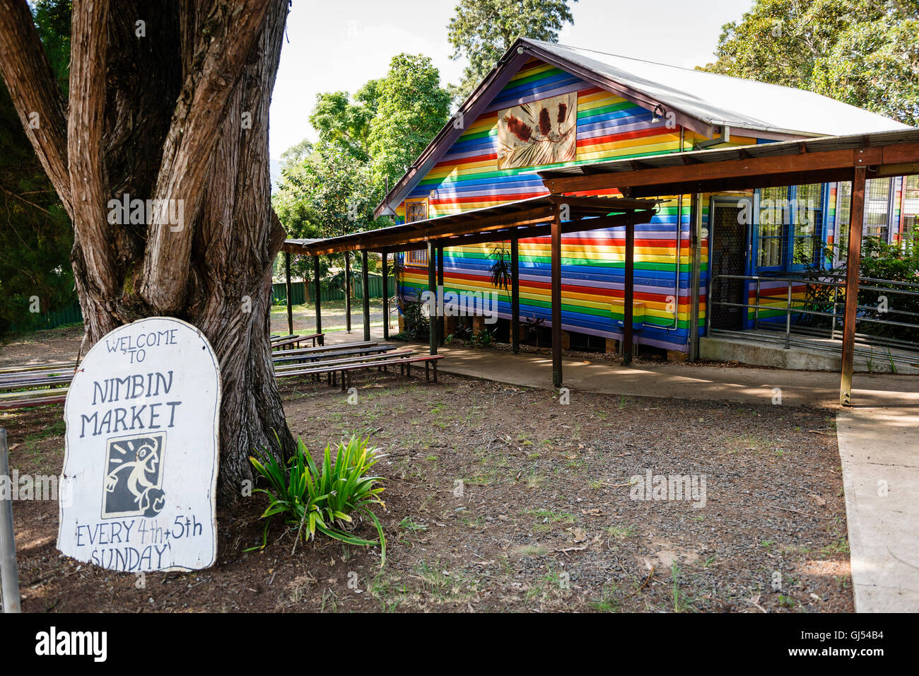 The Nimbin Market in Nimbin Stock Photo - Alamy