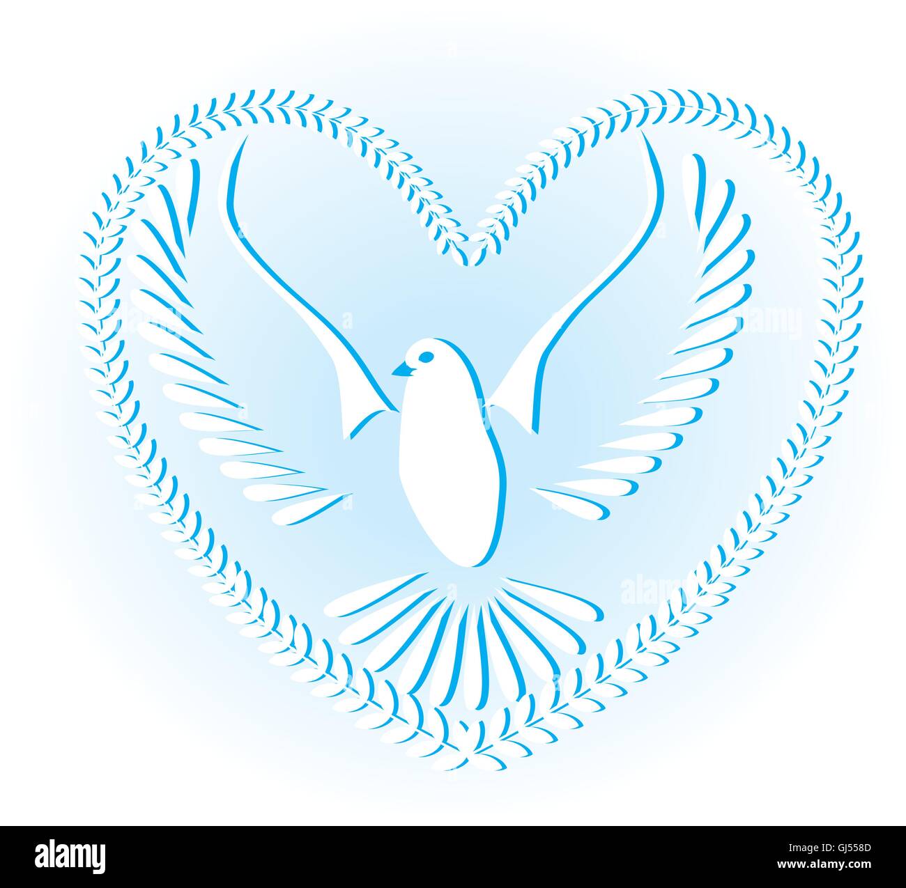 Dove symbol of peace and freedom.vector eps8 Stock Vector Image & Art ...