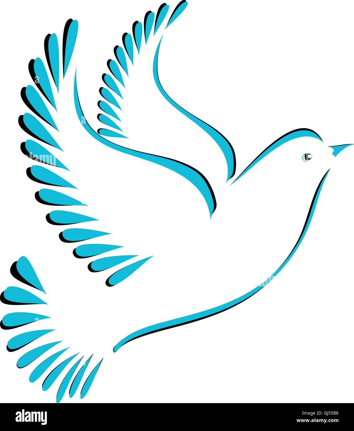 Tropical Dove Stock Vector Images - Alamy