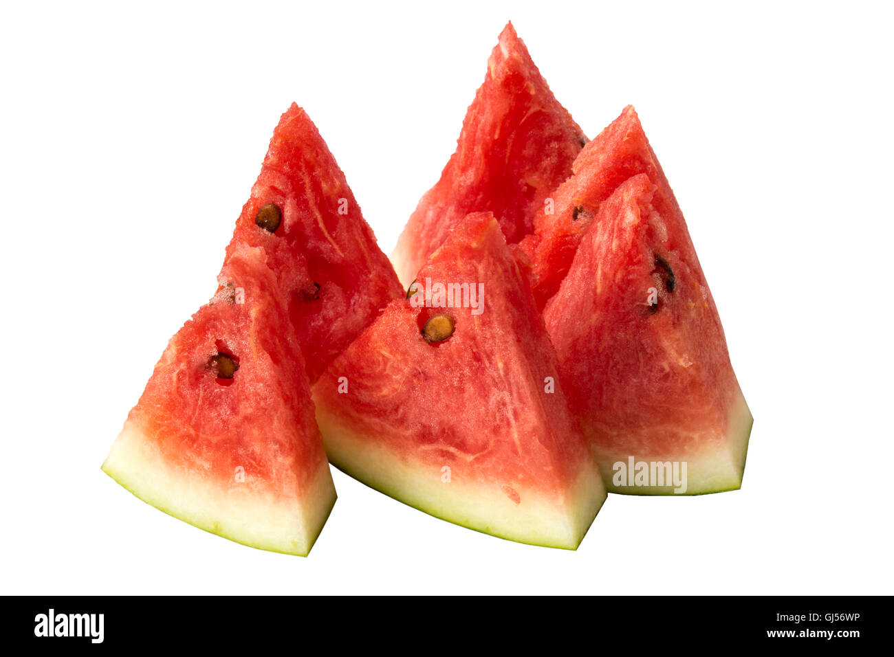 fresh slice watermelon isolated on white background Stock Photo - Alamy