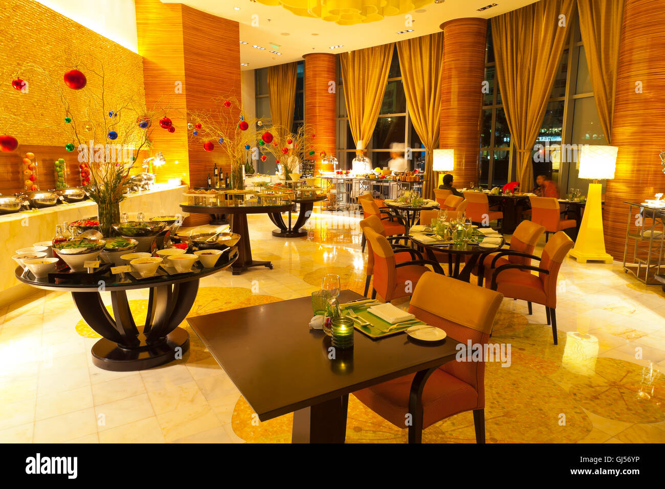 Hotel Seafood Buffet Restaurant Stock Photo - Alamy