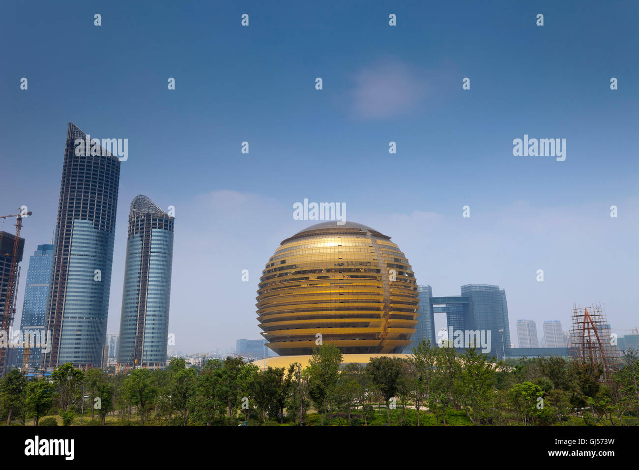 Hangzhou International Conference Center Stock Photo - Alamy