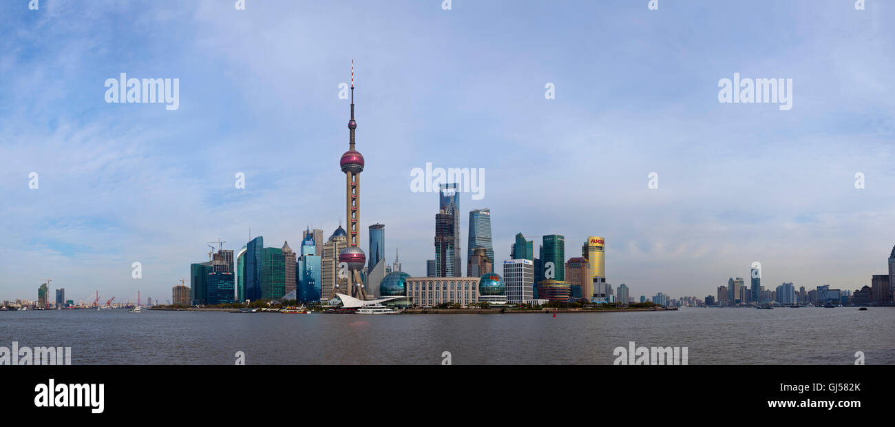 The bund photography prosperity financial center hi-res stock ...