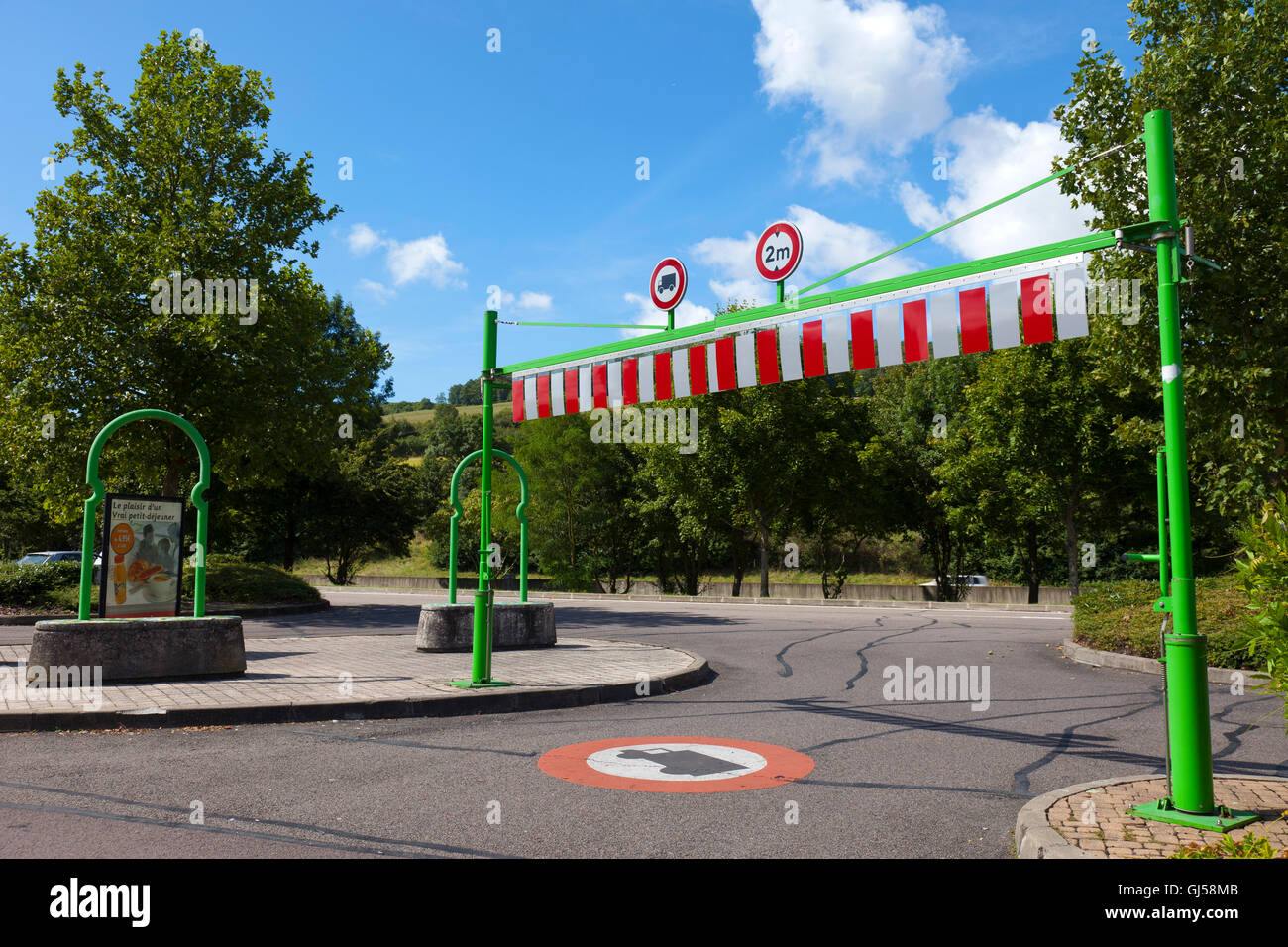 French highway rest area Stock Photo - Alamy