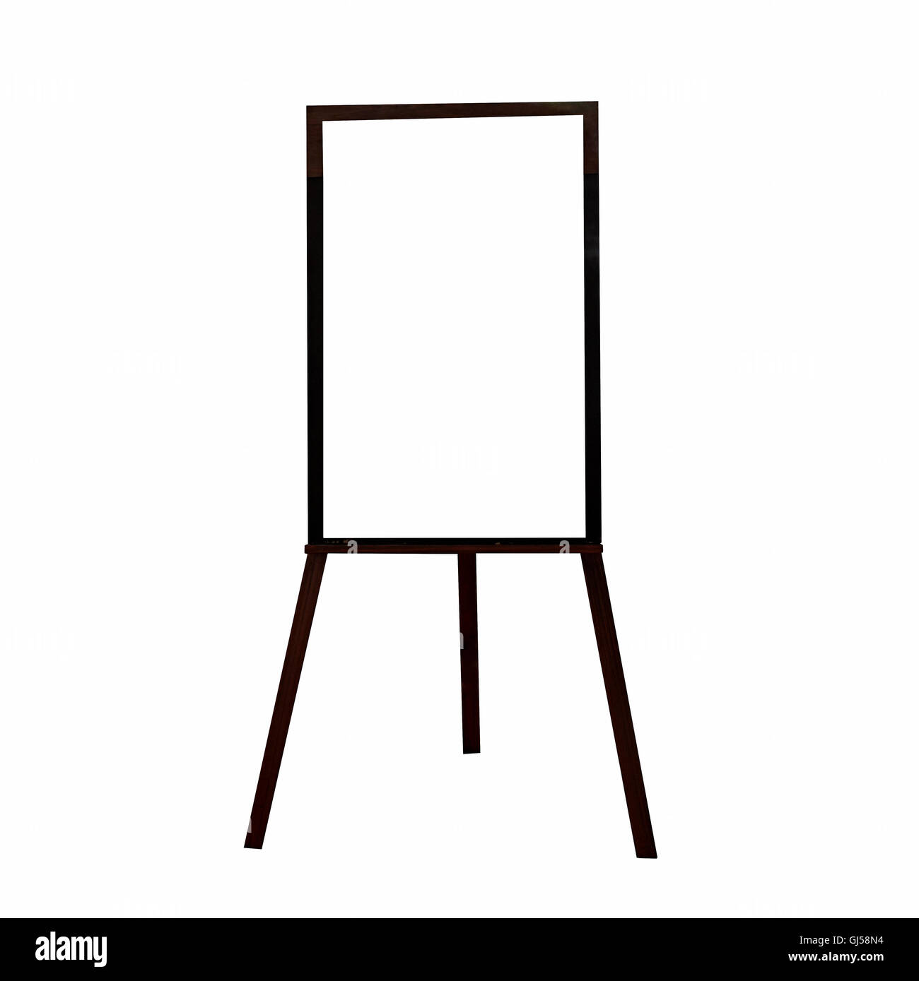 blank stand billboard for advertisement isolated on white background ...