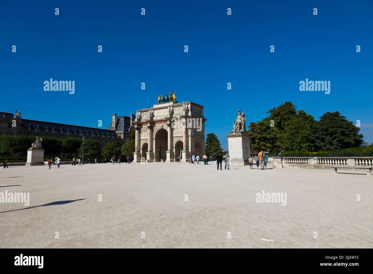 Paris Louvre Napoleon Square Stock Photo - Alamy