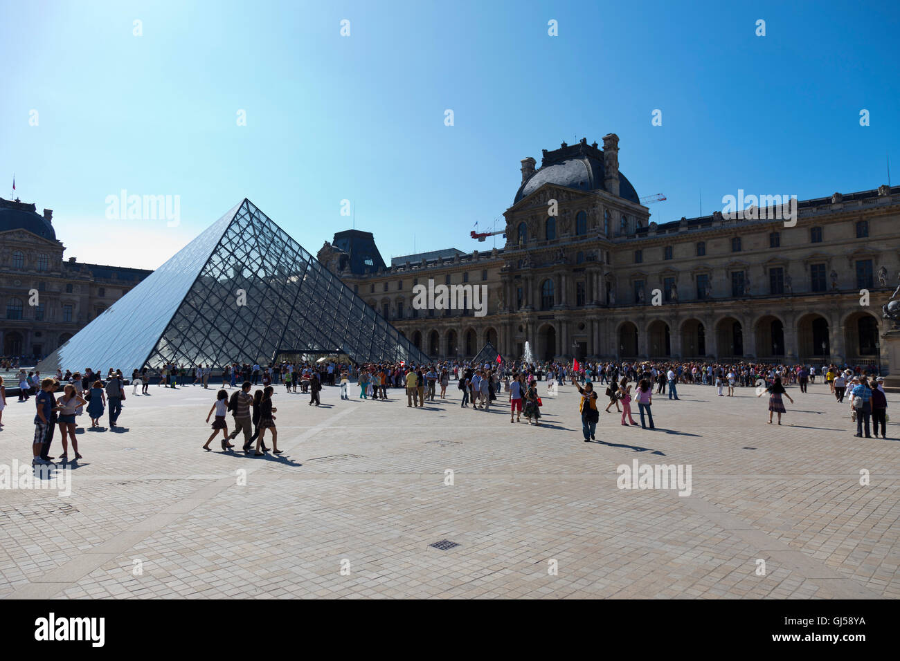 Paris Louvre Napoleon Square Stock Photo - Alamy