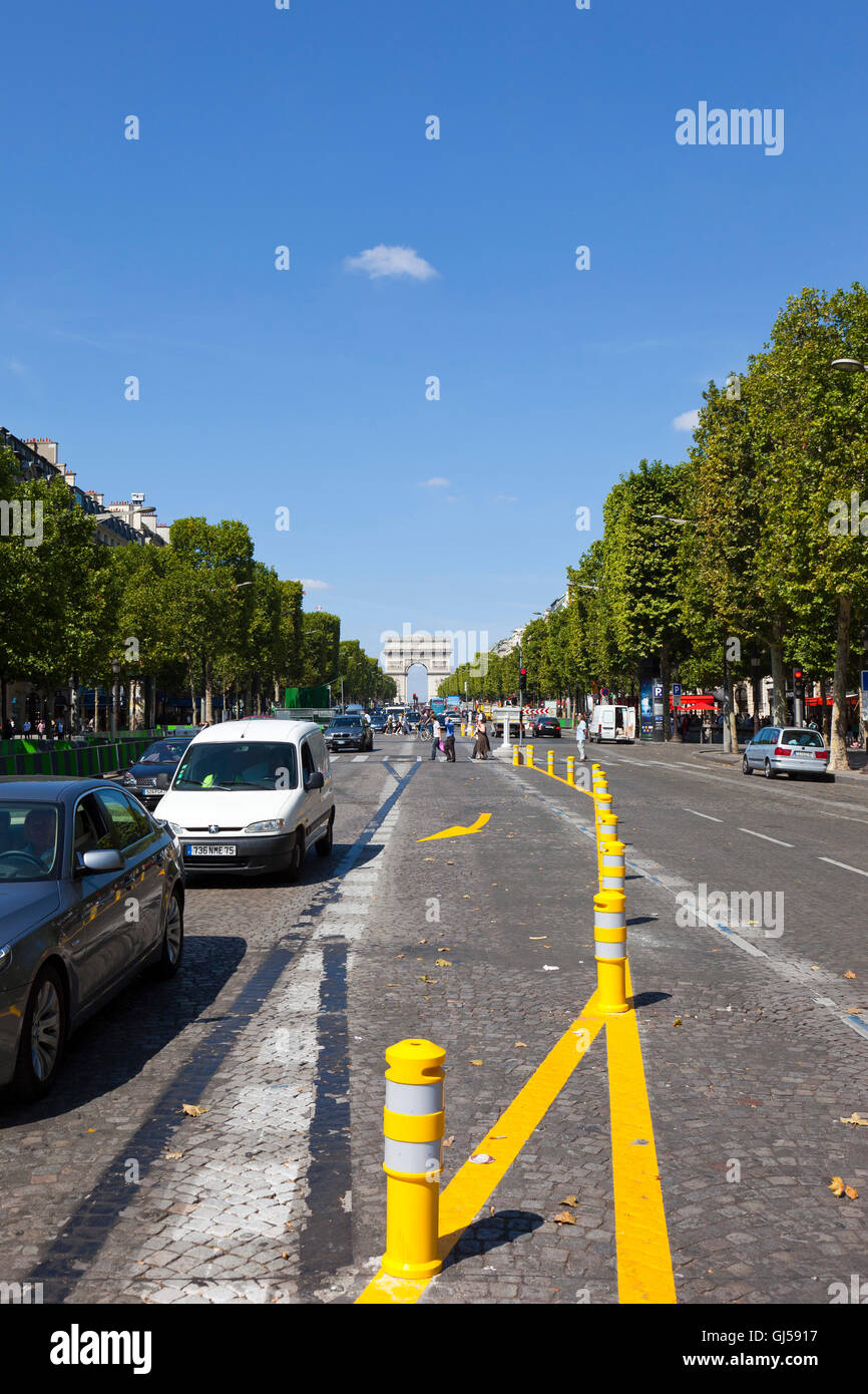 Paris Champs Elysees Stock Photo - Alamy