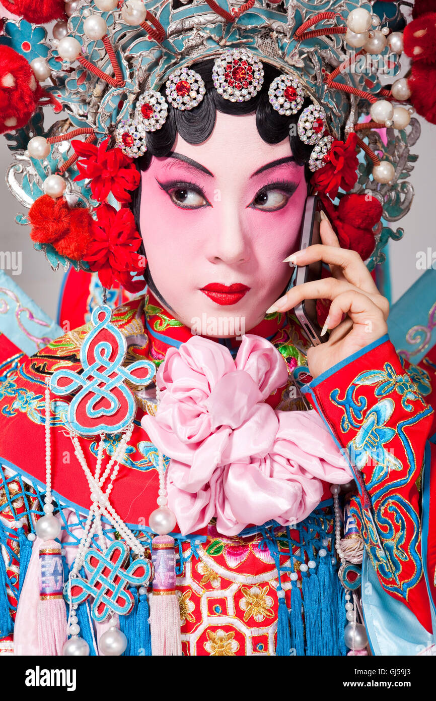 Peking Opera characters Stock Photo - Alamy