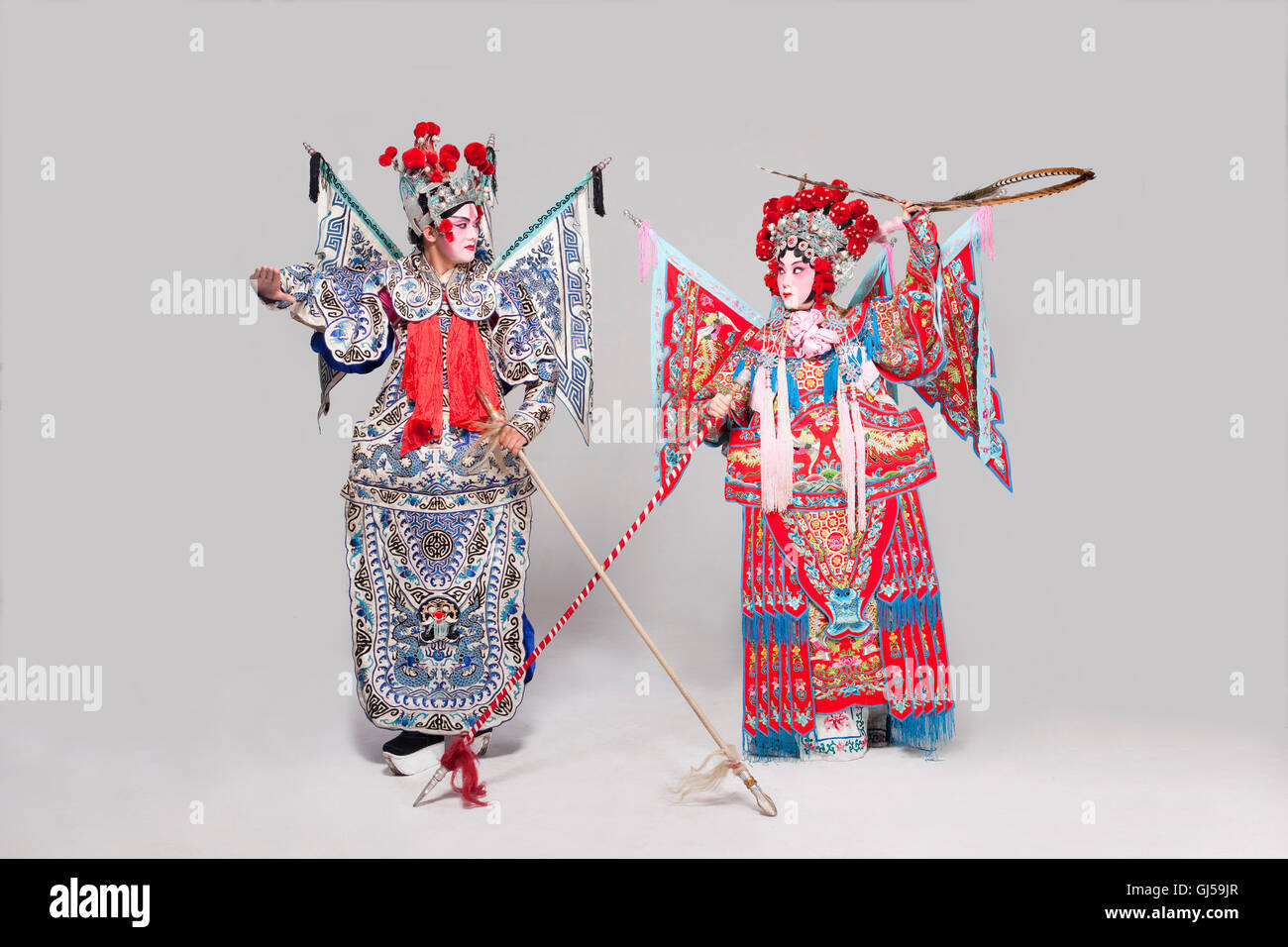 Peking Opera characters Stock Photo - Alamy