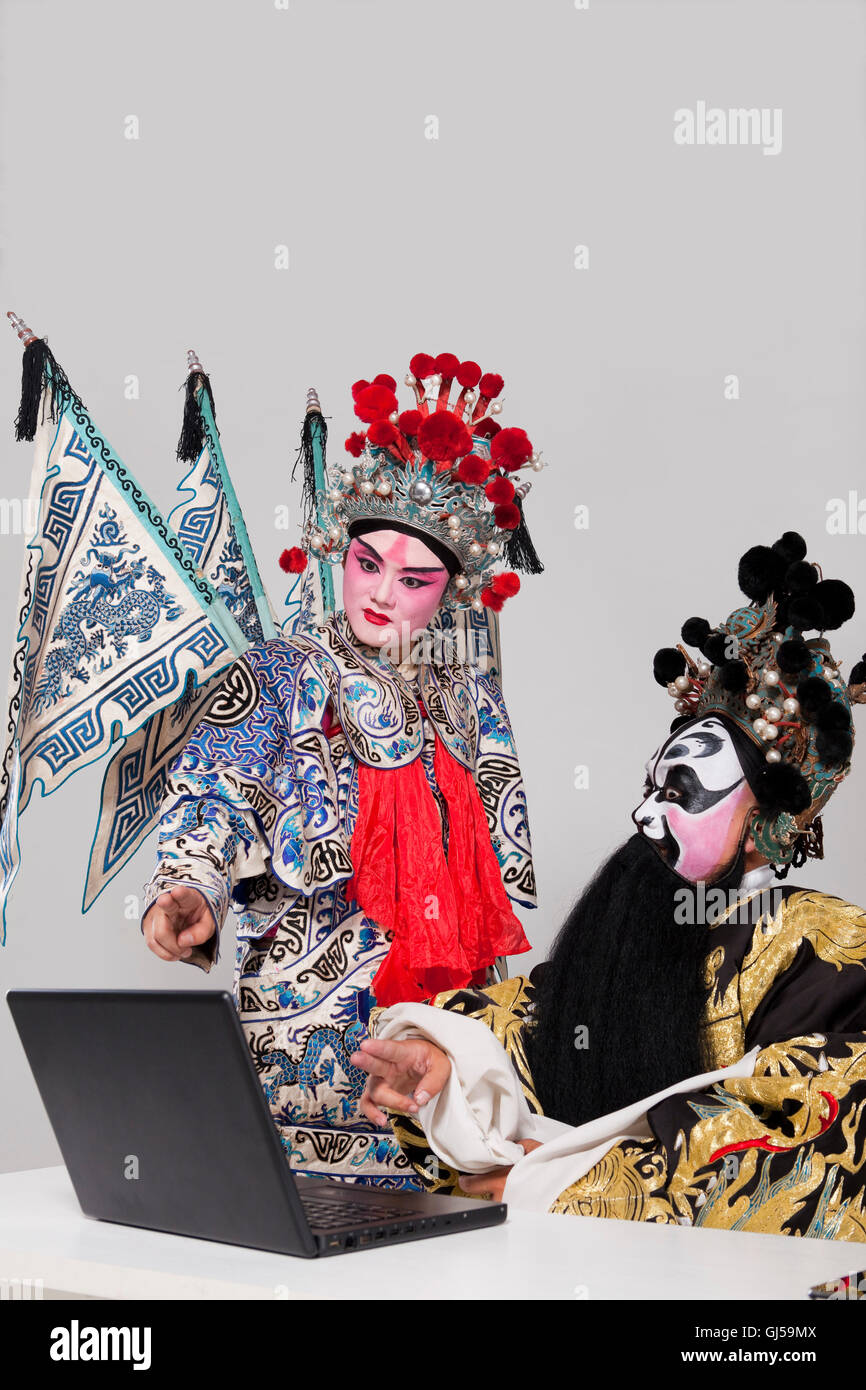 Peking Opera characters Stock Photo - Alamy