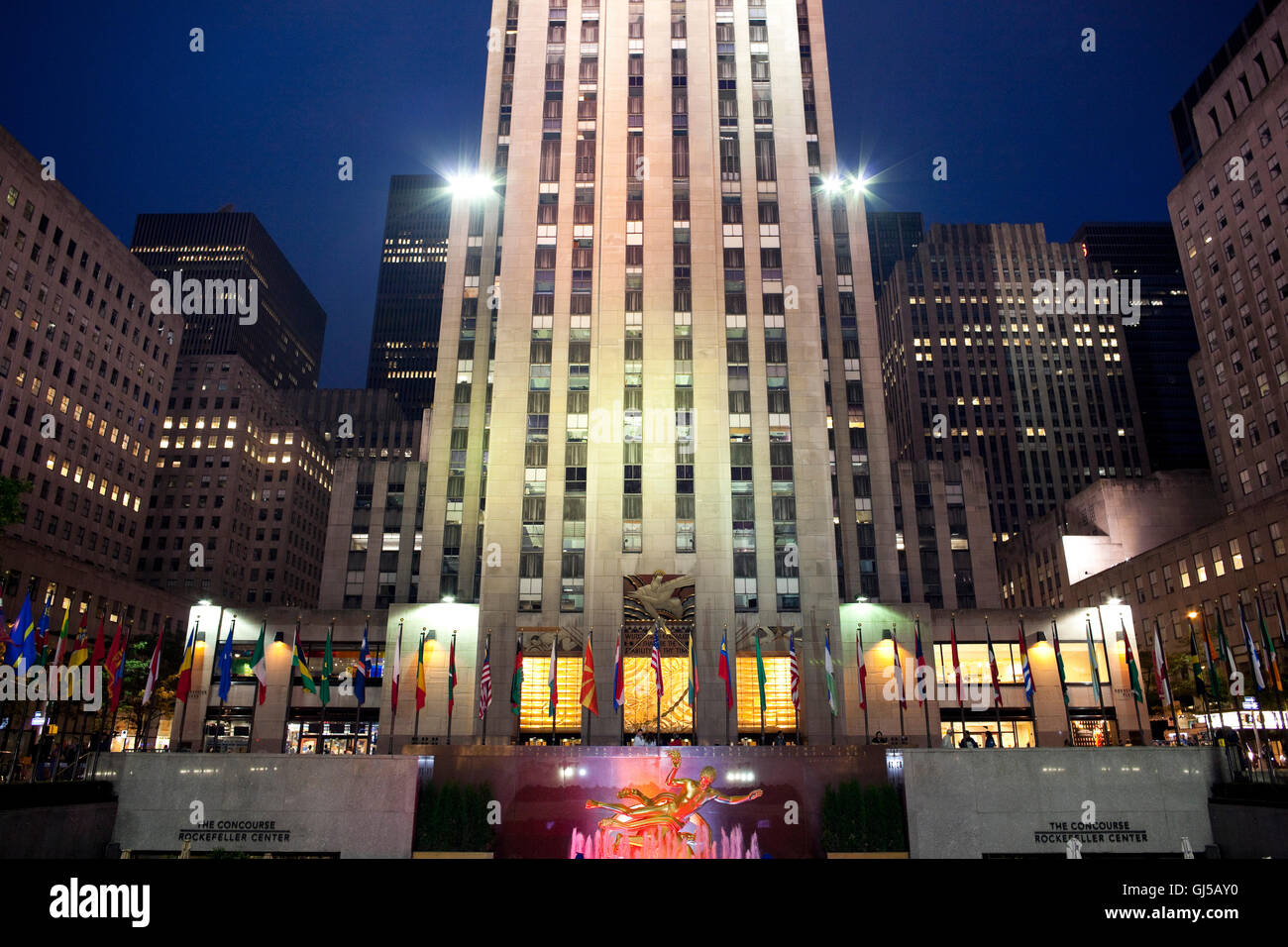 Manhattan's Rockefeller Center in New York Stock Photo - Alamy