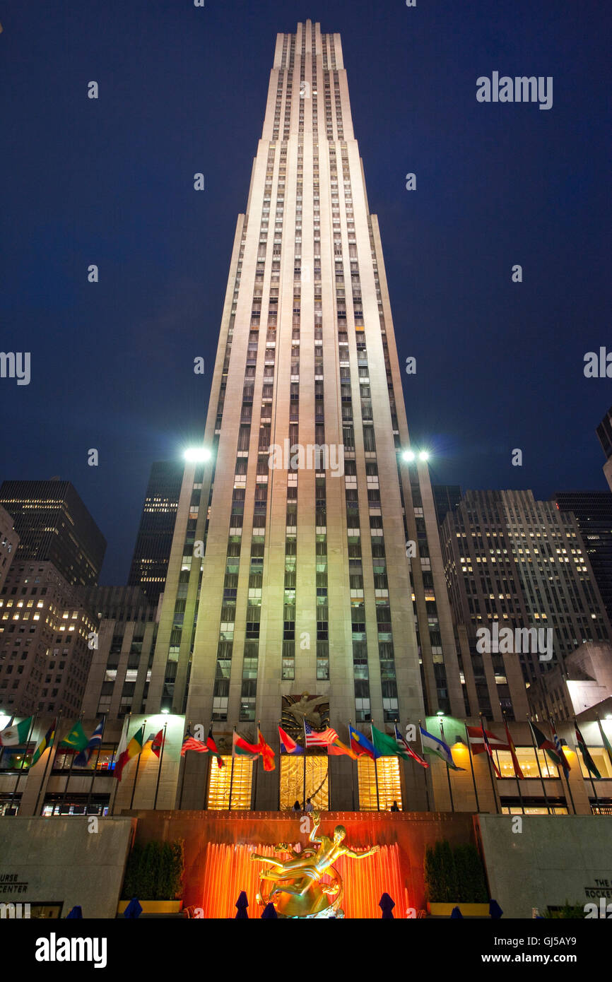 Manhattan's Rockefeller Center in New York Stock Photo - Alamy