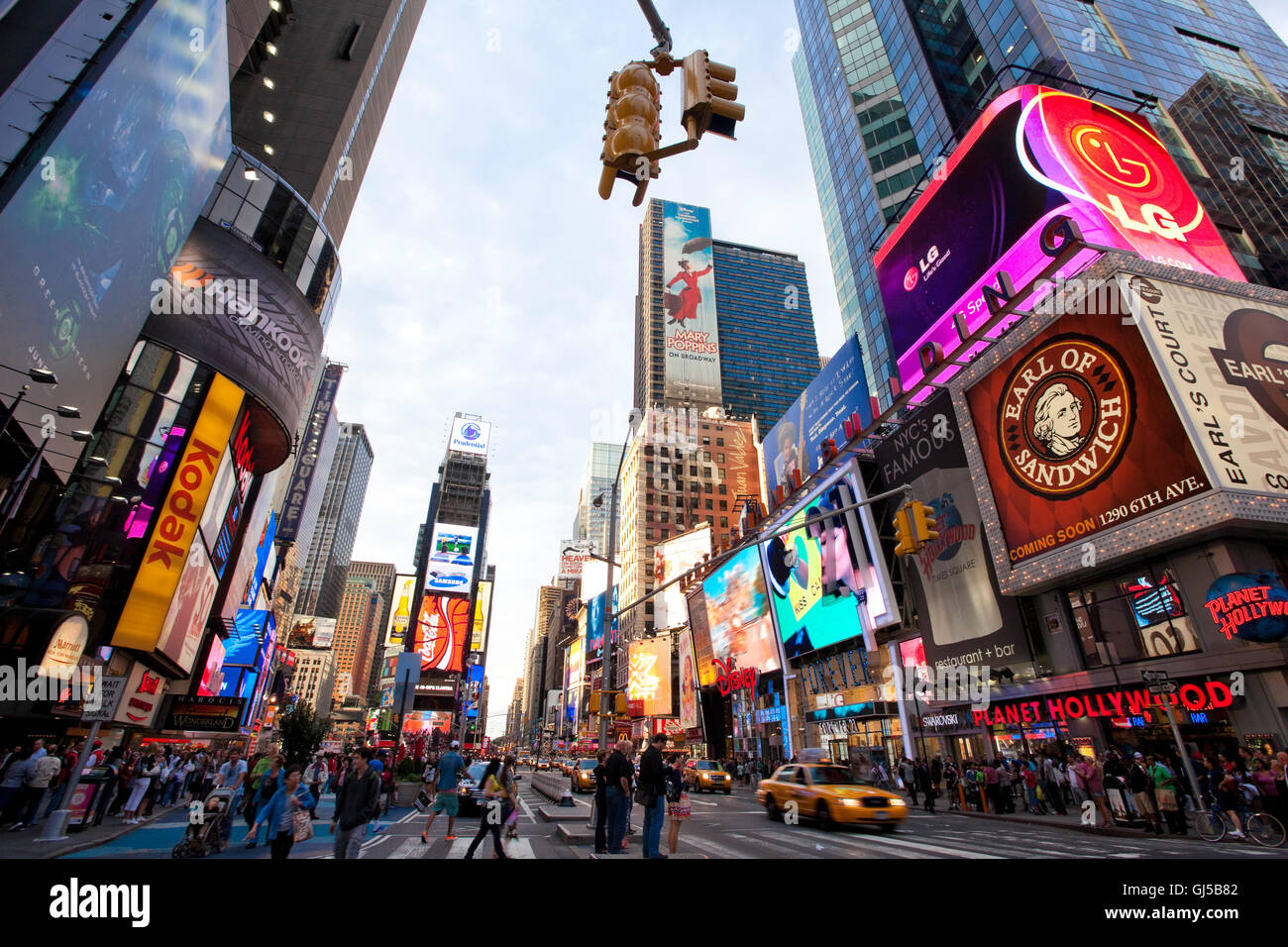 Manhattan at Times Square in New York Stock Photo - Alamy
