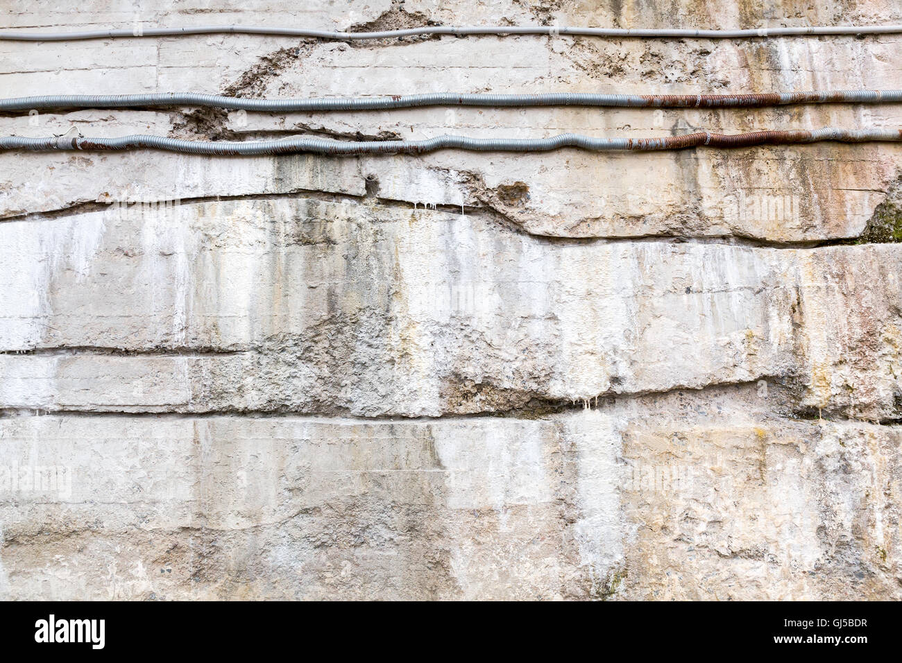 old dirty striped gray concrete wall background texture Stock Photo - Alamy