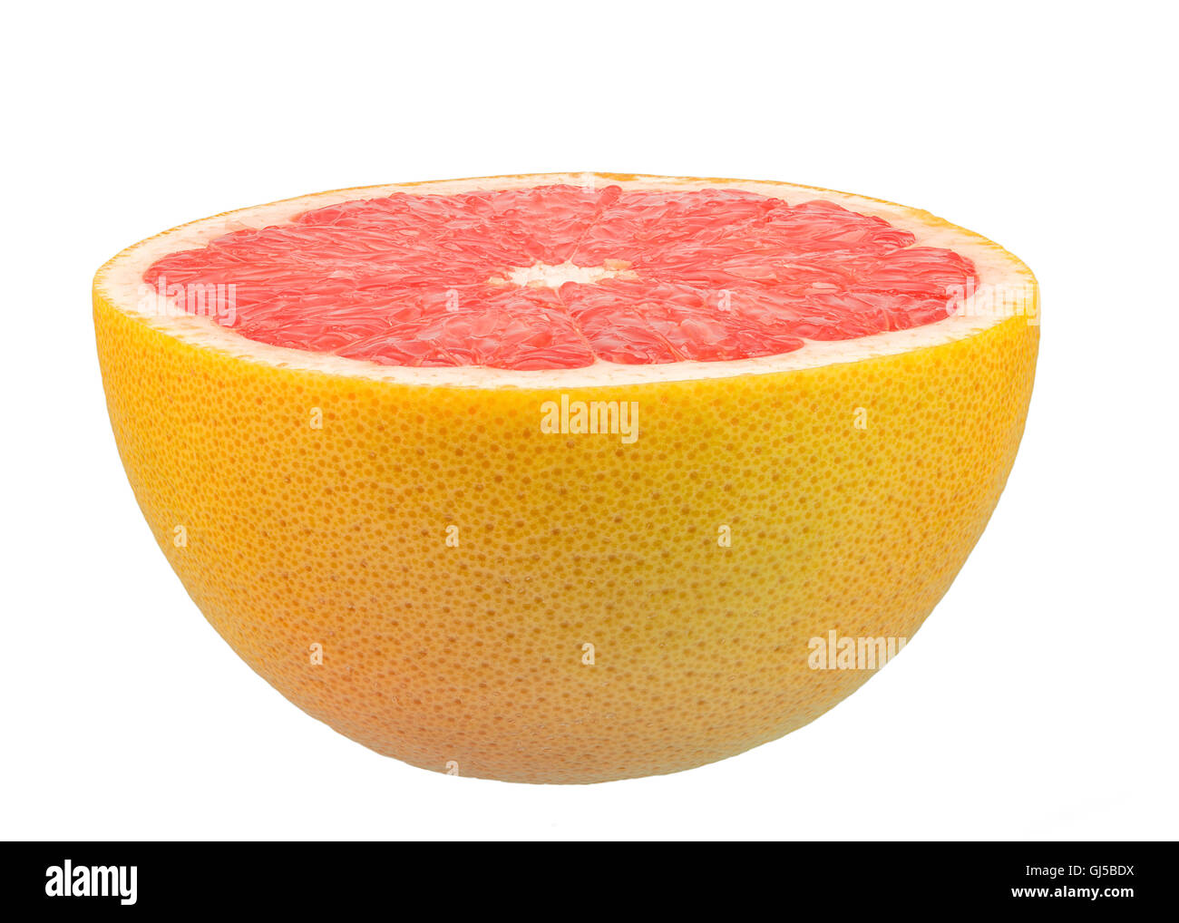 Perfect Fresh Grapefruit Isolated on White Background in Full Depth of ...