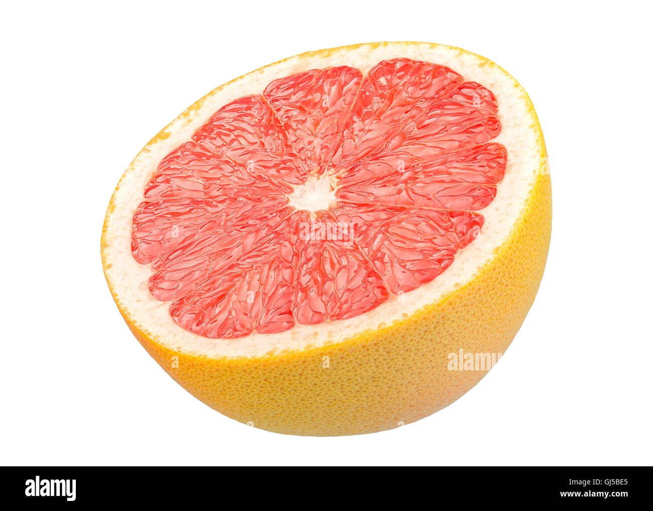 Perfect Fresh Grapefruit Isolated on White Background in Full Depth of ...