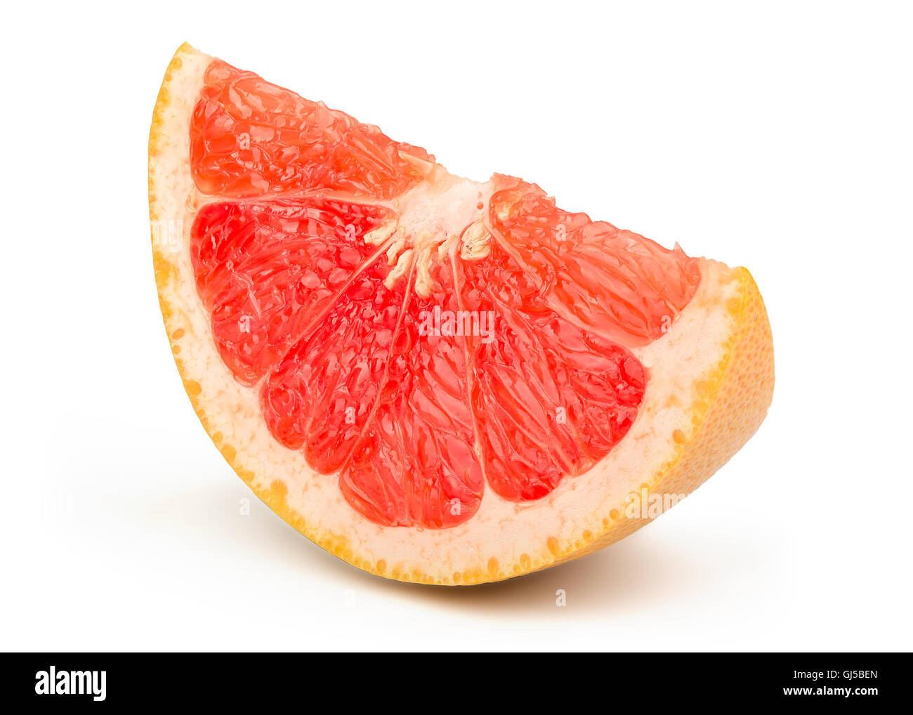 Perfect Fresh Grapefruit Isolated on White Background in Full Depth of ...