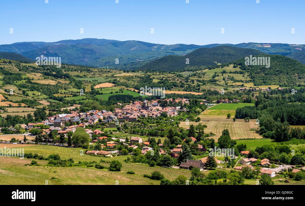 Village of Nant. Dourbie valley, Causses du Larzac High Plateau, Grands ...