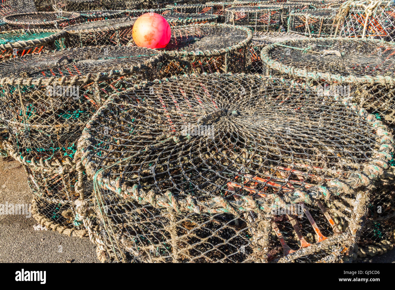 Lobster pot buoys hi-res stock photography and images - Alamy