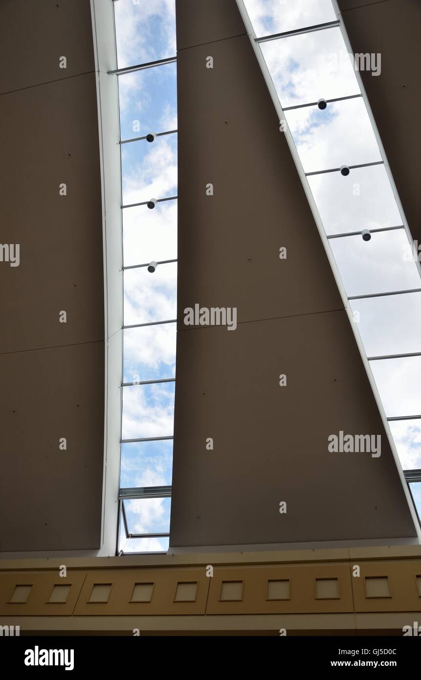 row of windows in a roof detail Stock Photo - Alamy
