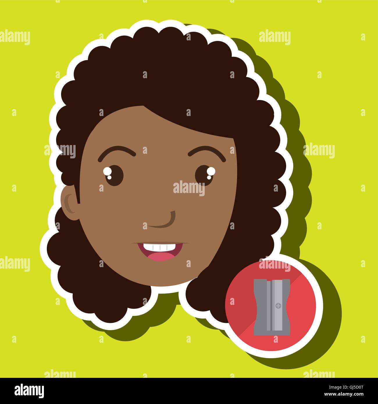 student girl school icon Stock Vector Image & Art - Alamy