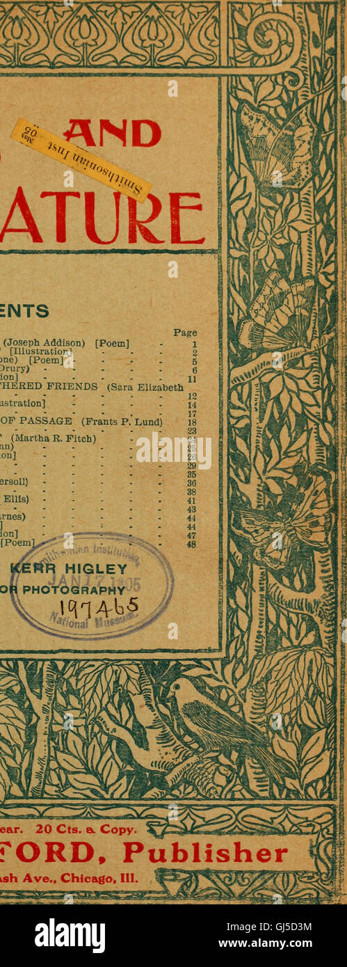 'Birds and Nature', published in 1905, is a nature magazine that ...