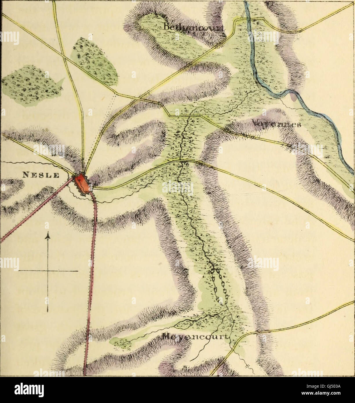 Battle of agincourt map hi-res stock photography and images - Alamy