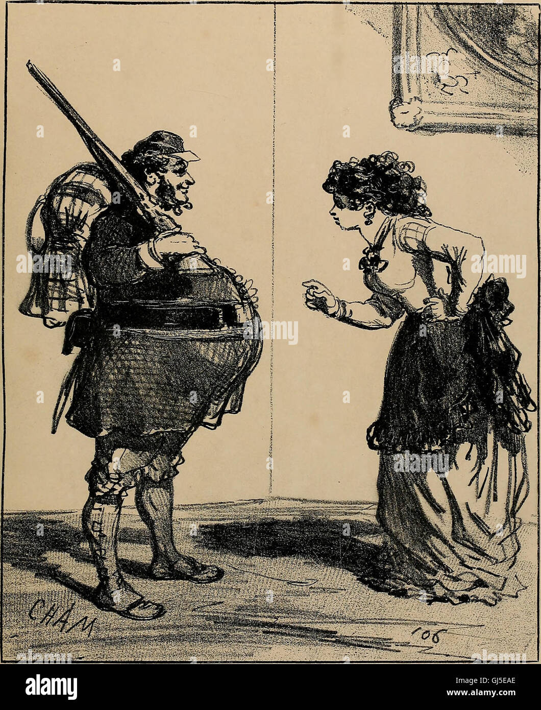 'Album du Siège' (1871) is a collection of caricatures published during ...