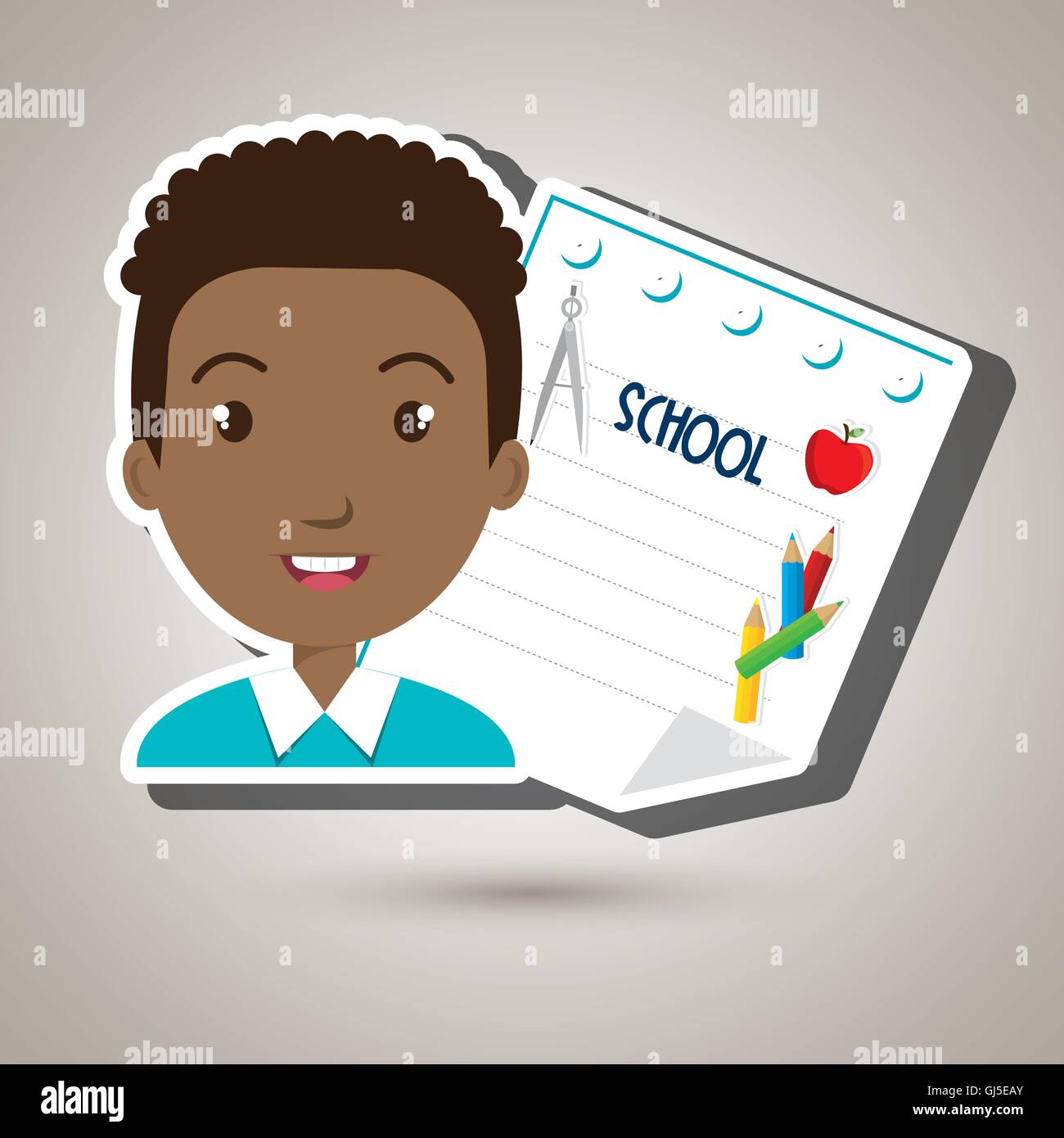student school sheet notebook Stock Vector Image & Art - Alamy