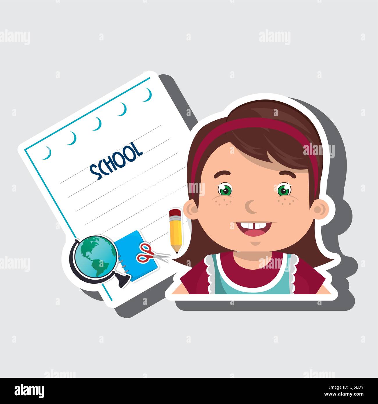 student school sheet notebook Stock Vector Image & Art - Alamy