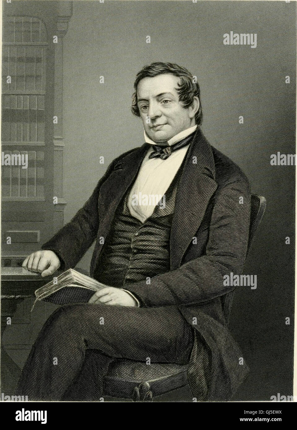 A 1873 illustration from 'Portrait gallery of eminent men and women of ...