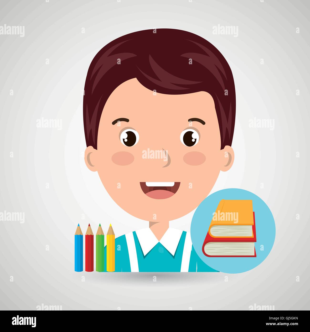 student books school elements Stock Vector Image & Art - Alamy