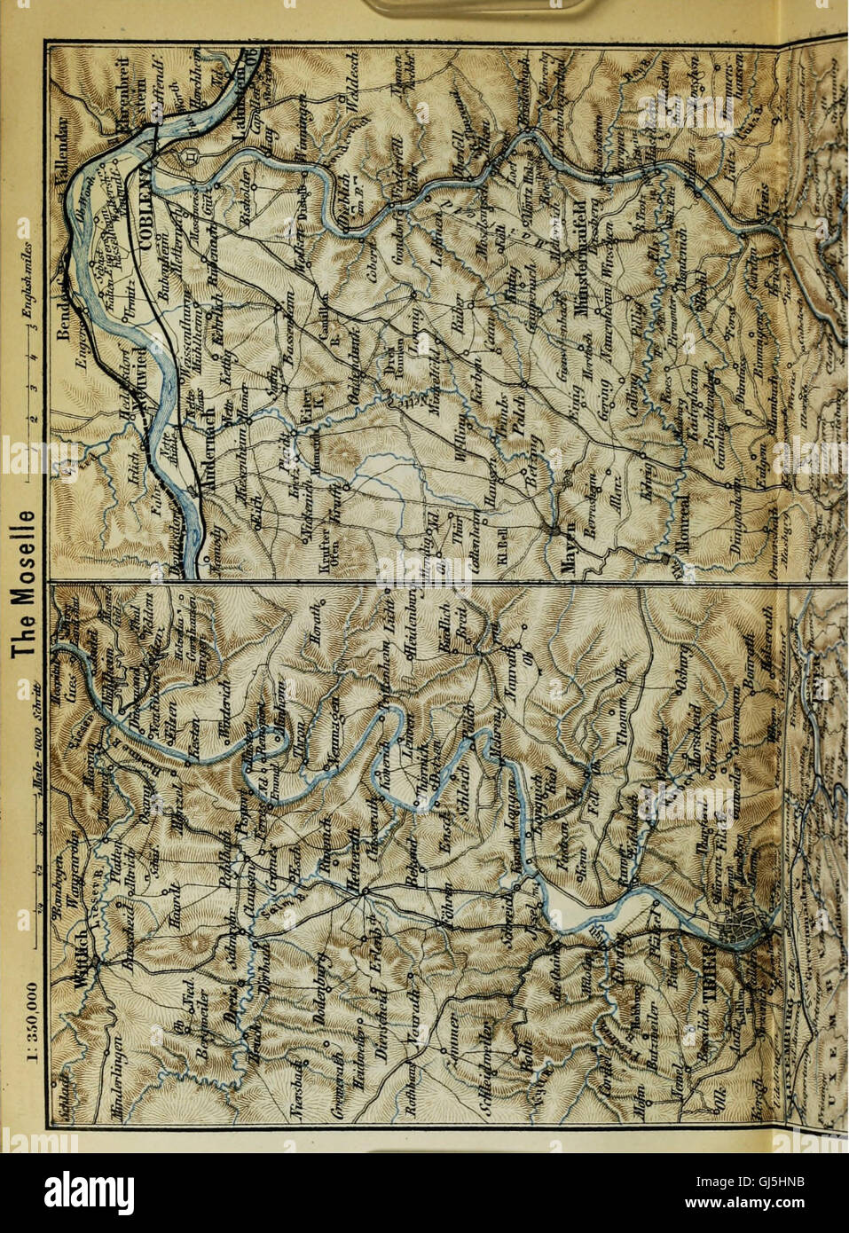 A 1870 travel guidebook offering detailed information about the Rhine ...