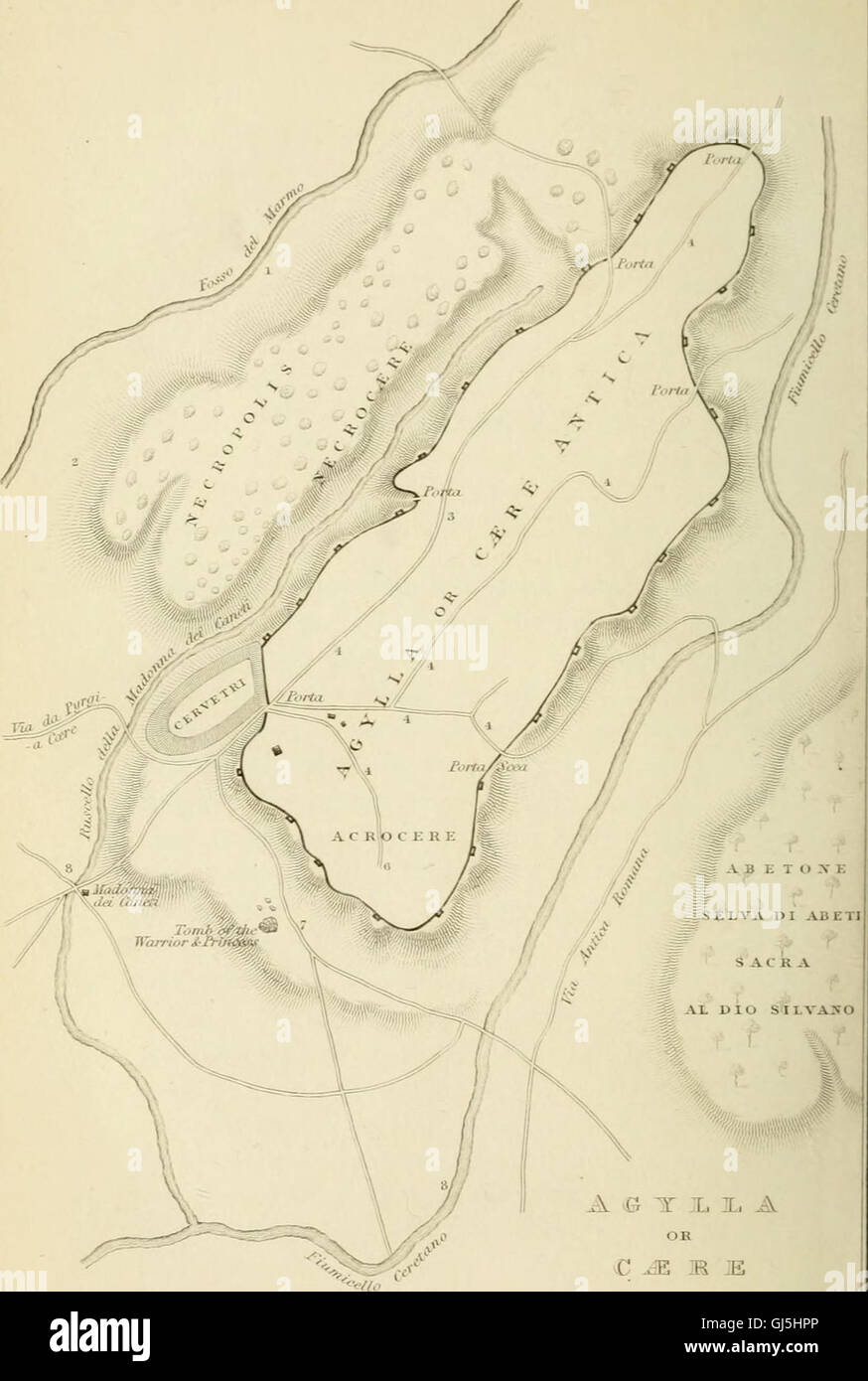 Etruria map hi-res stock photography and images - Alamy