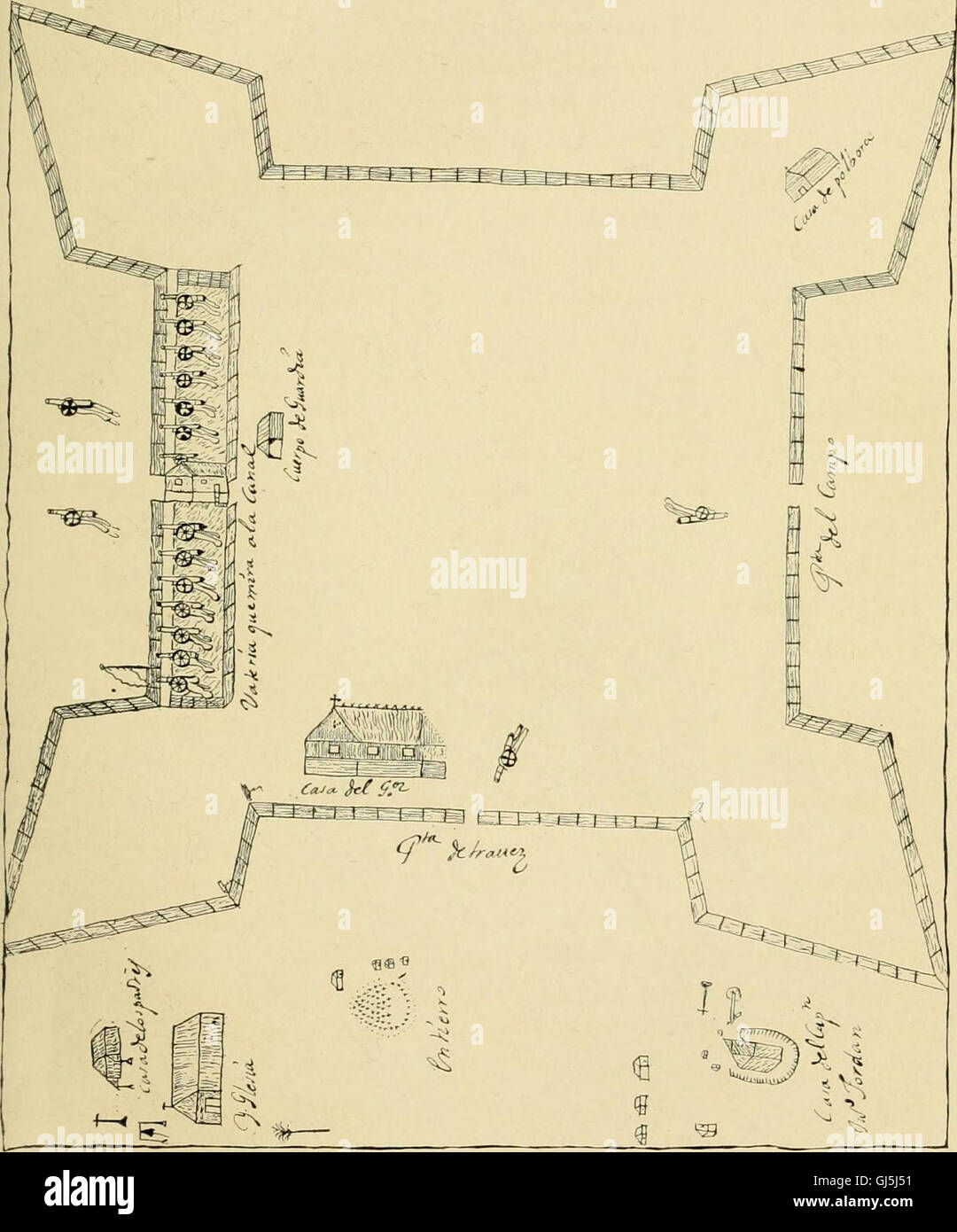 Fort of colonial mobile hi-res stock photography and images - Alamy