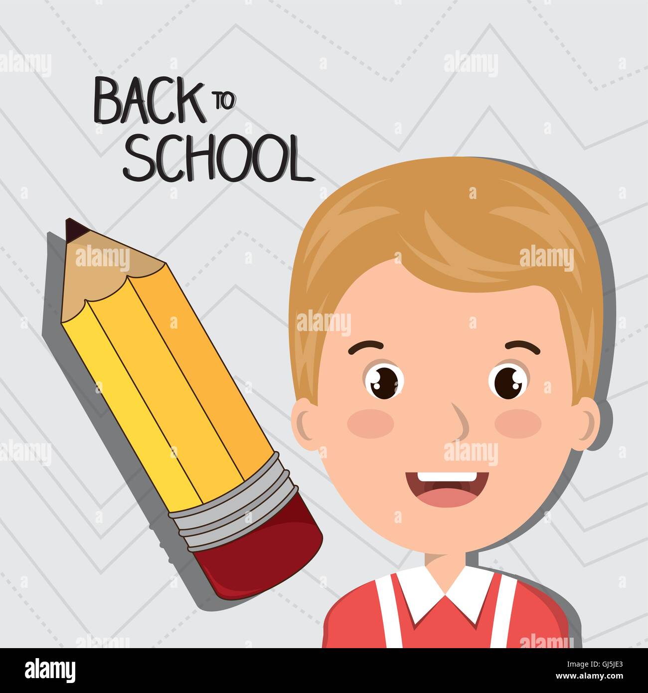 back school student pencil Stock Vector Image & Art - Alamy