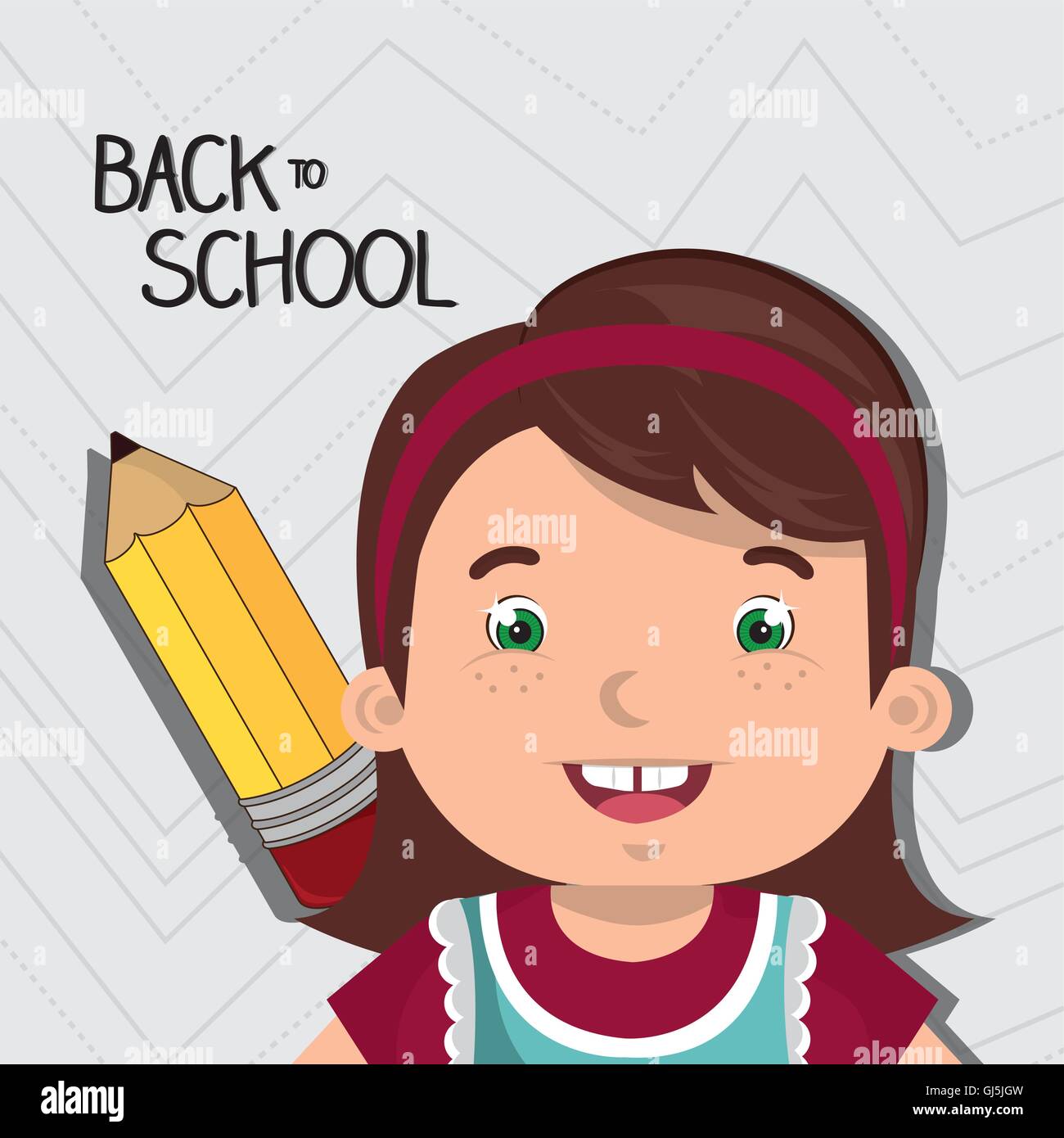 back school student pencil Stock Vector Image & Art - Alamy