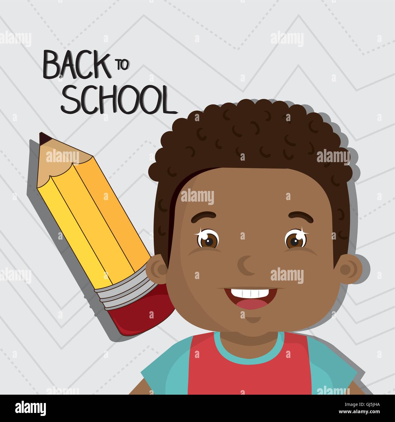 back school student pencil Stock Vector Image & Art - Alamy