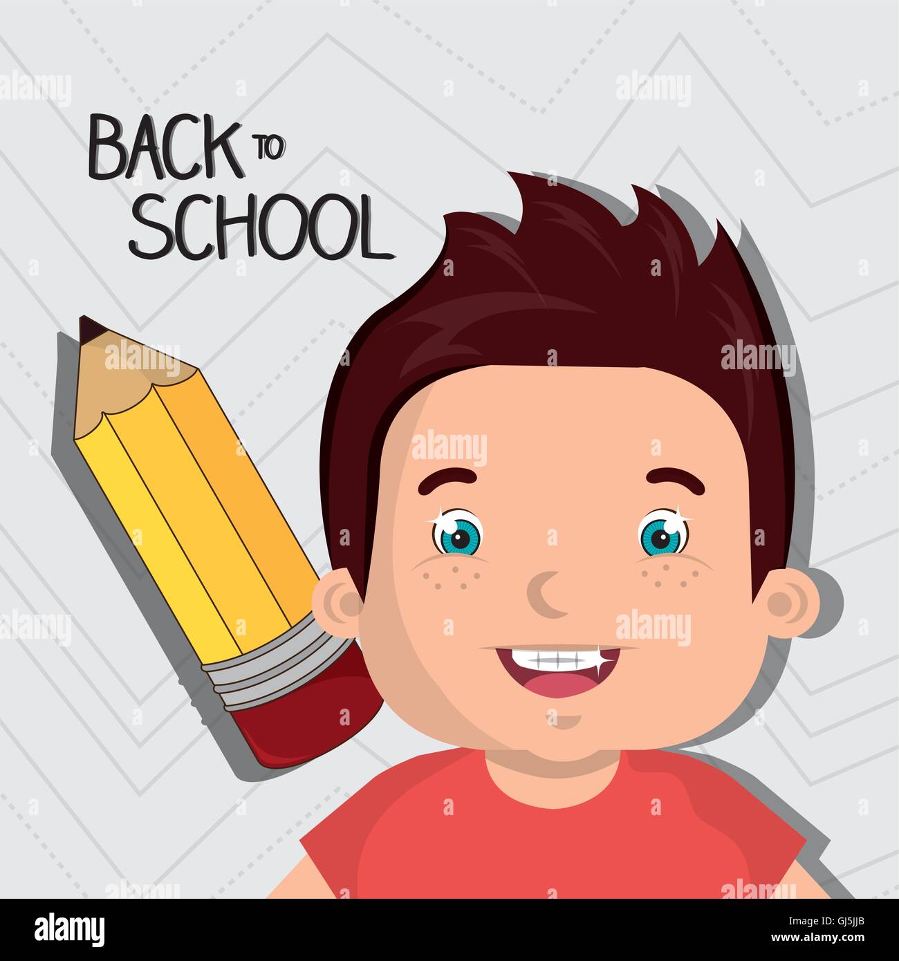 back school student pencil Stock Vector Image & Art - Alamy