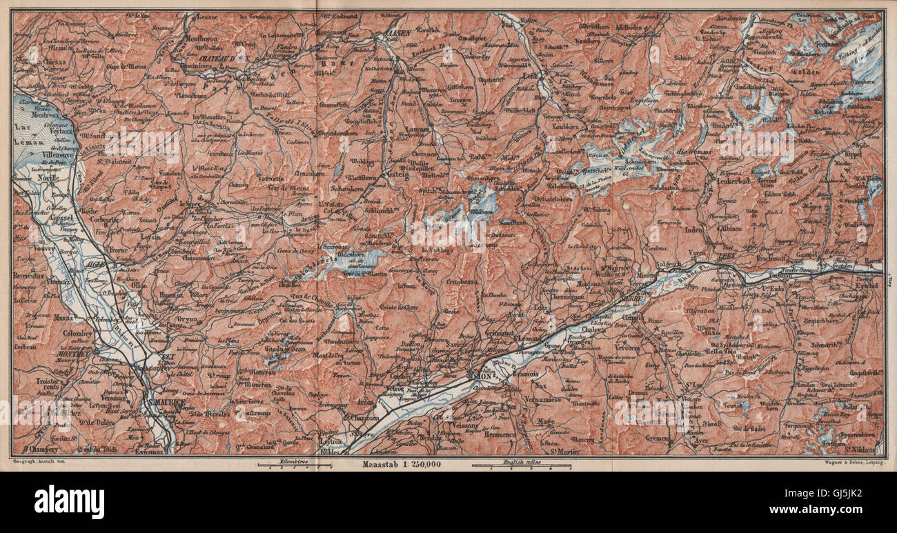 River rhône map hi-res stock photography and images - Alamy