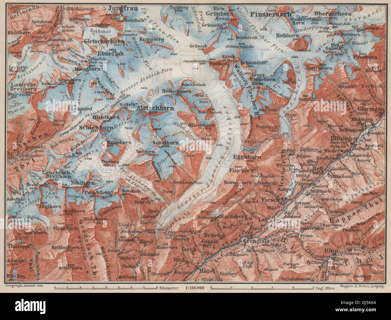Jungfrau map hi-res stock photography and images - Alamy