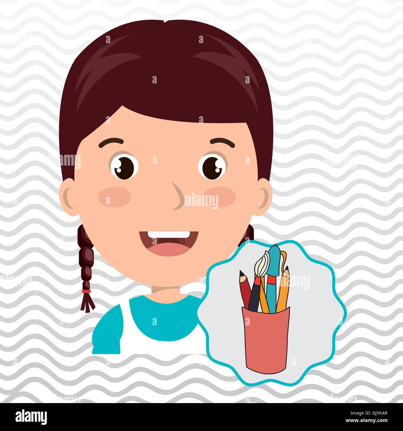 child chat student school Stock Vector Image & Art - Alamy