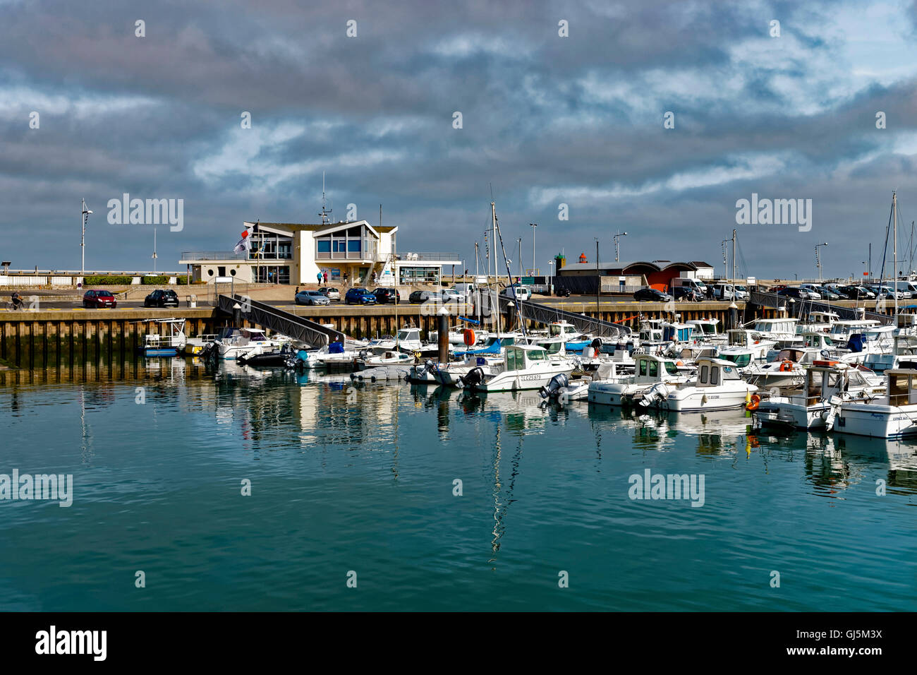 view to yacht harbour of Fecamp, Normandy, France Stock Photo - Alamy