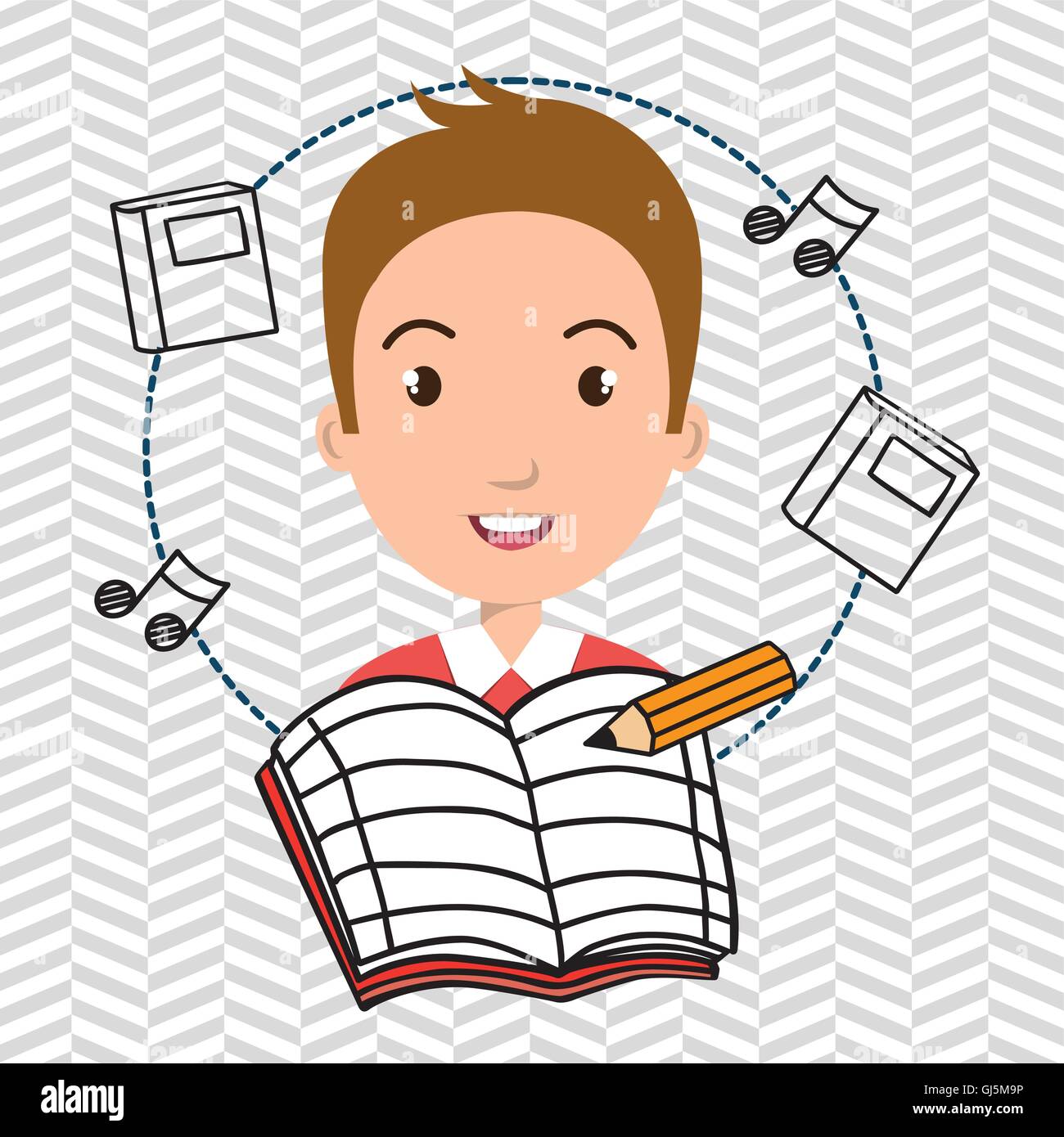 student music notebook pencil Stock Vector Image & Art - Alamy