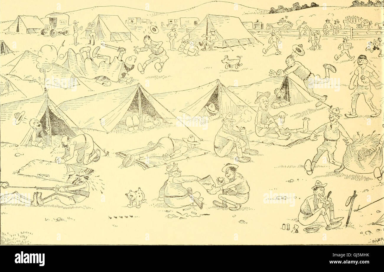 'Training for the Trenches' (1917) is a collection of cartoons that ...