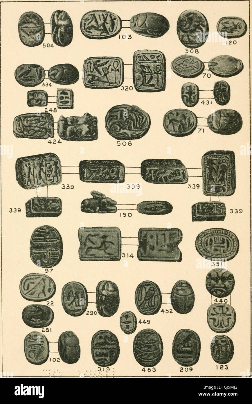 A 1902 treatise on the significance of scarabs in ancient Egyptian art ...