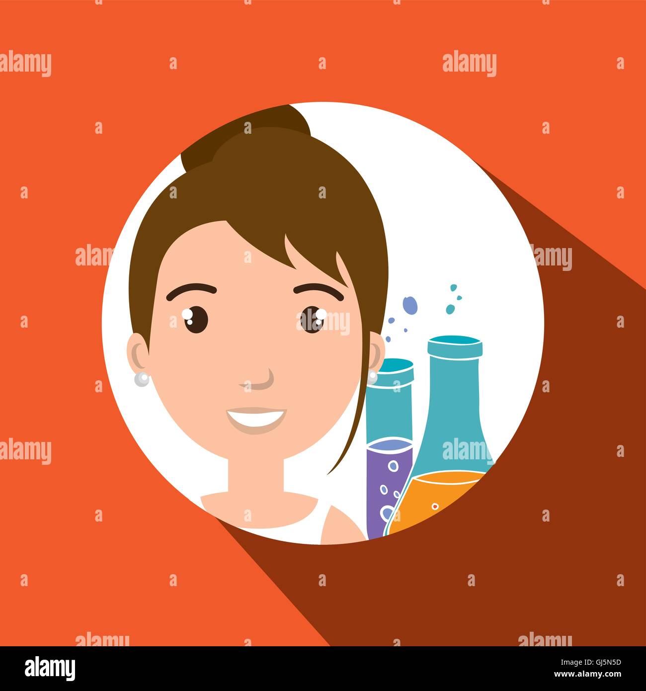 person tube lab chemistry Stock Vector Image & Art - Alamy