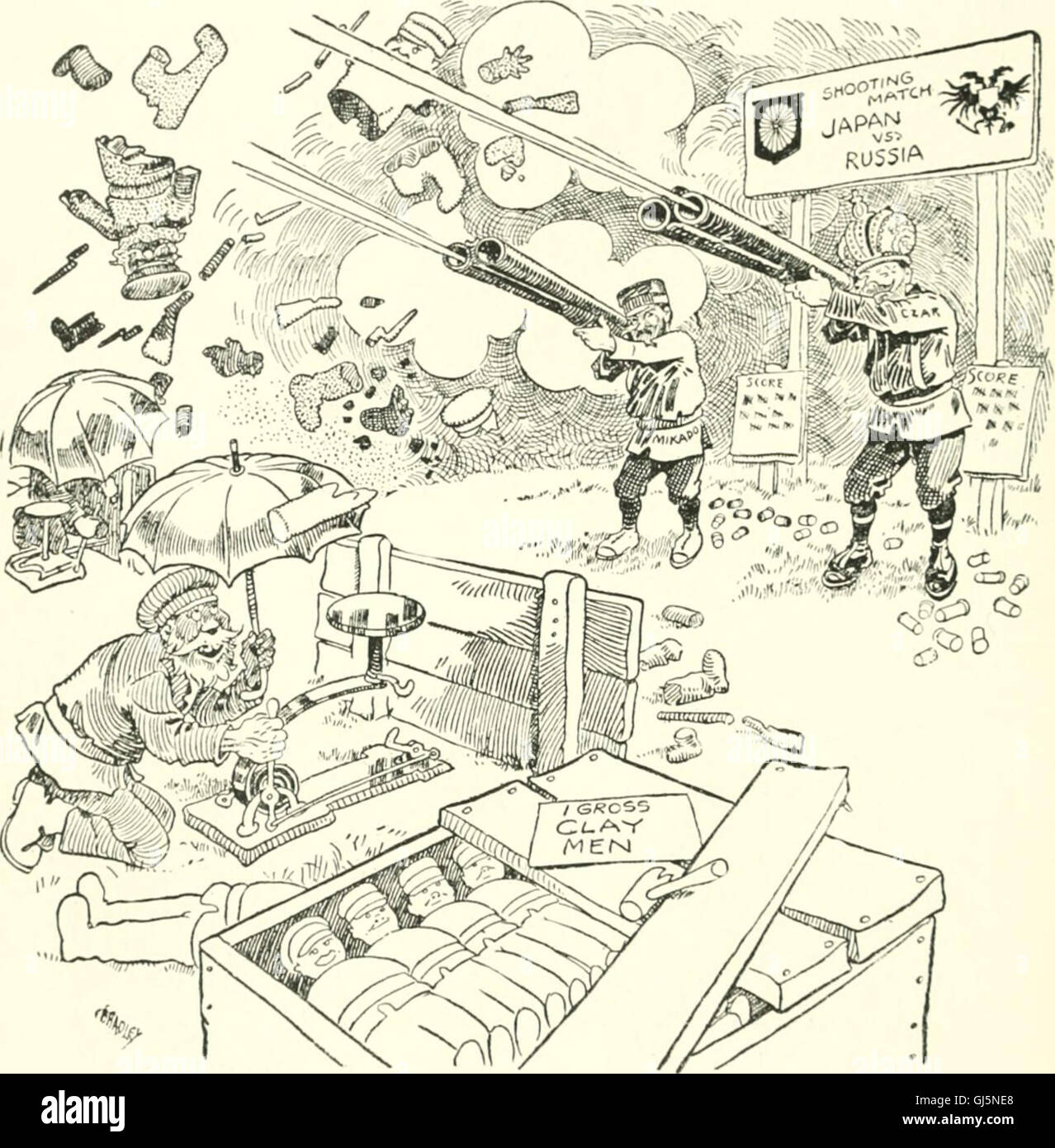 A collection of cartoons by Bradley, a prominent cartoonist for the ...